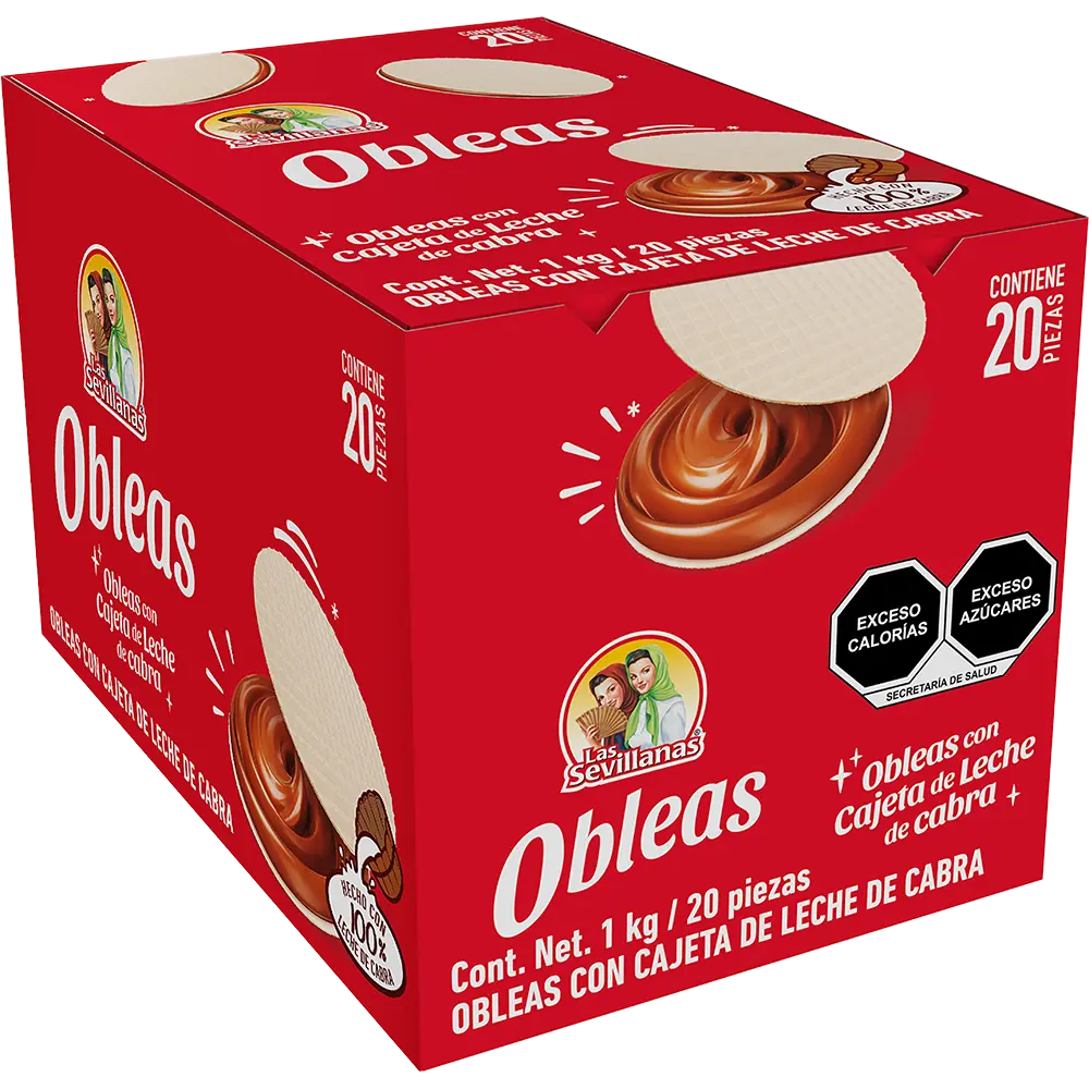 OBLEAS CON CAJETA DISPLAY 800 GR 20 PIEZAS OBLEAS CON CAJETA DISPLAY ...